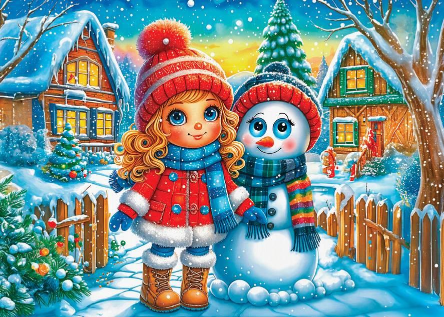 Delfy - Frosty Friends Forever - 1000 Piece Jigsaw Puzzle – The Yorkshire Jigsaw Store