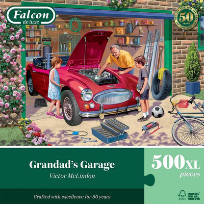 Falcon De Luxe - Grandads Garage - 500XL Piece Jigsaw Puzzle – The ...