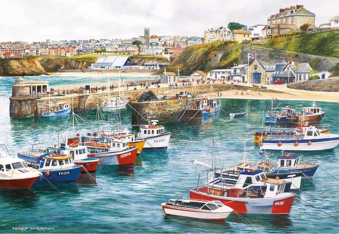 Gibsons - Cornwall by the Sea - 4 x 500 Piece Jigsaw Puzzle – The ...