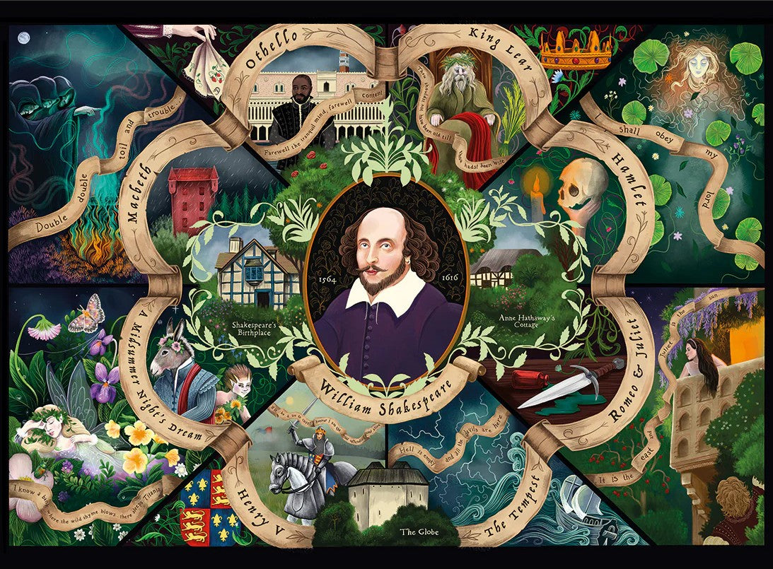 Gibsons - Shakespeare - 1000 Piece Jigsaw Puzzle – The Yorkshire Jigsaw ...
