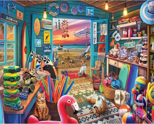 White Mountain - Beach Hut Store - 1000 Piece Jigsaw Puzzle – The ...