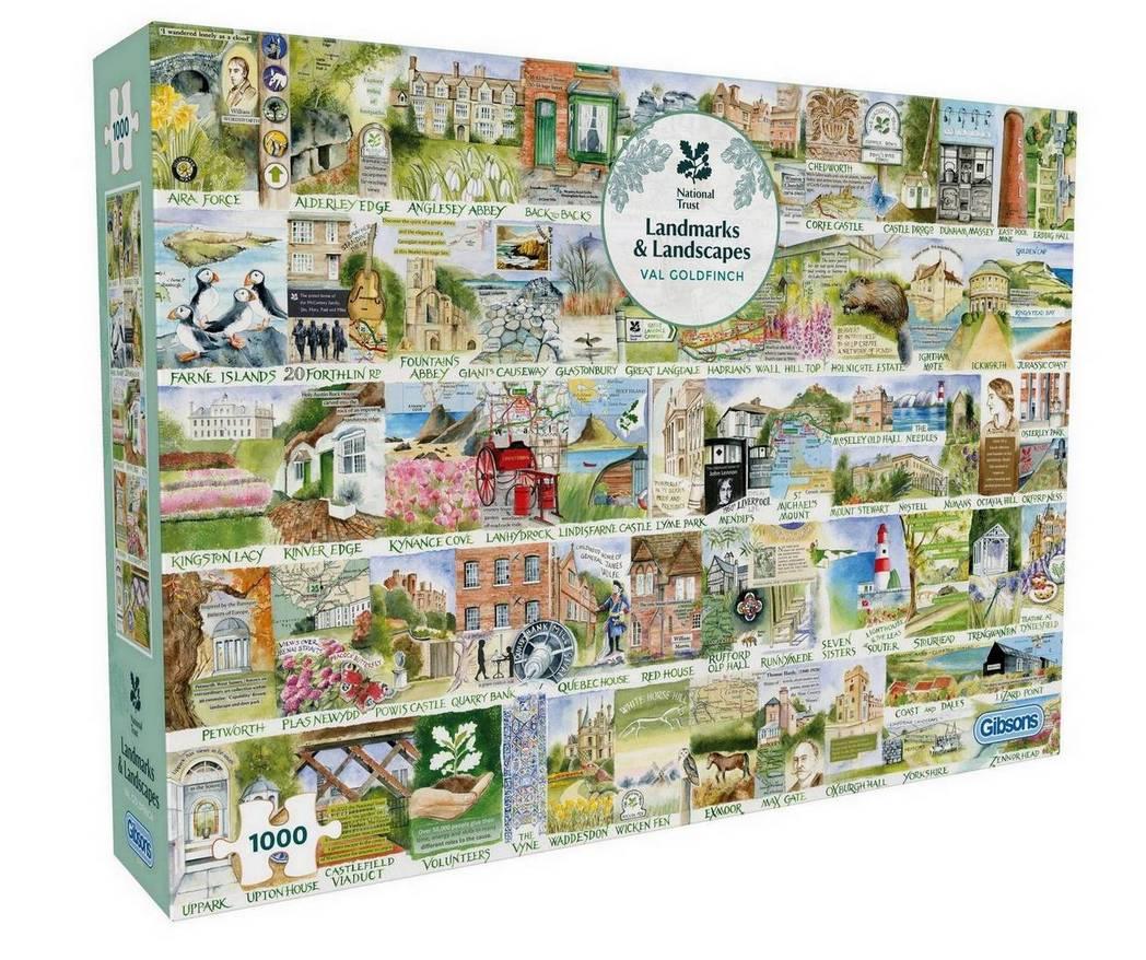 Gibsons - National Trust - Landmarks & Landscapes - 1000 Piece Jigsaw ...