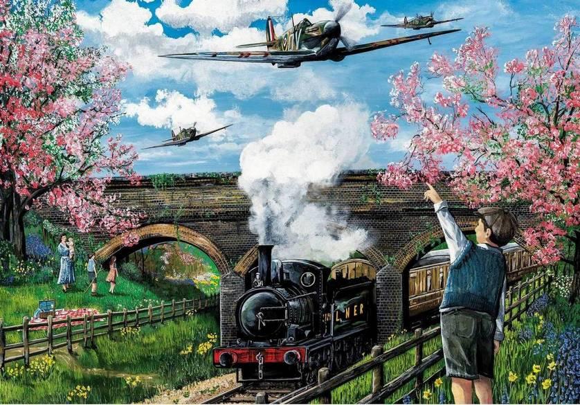 Gibsons - Spitfire Surprise - 250XL Piece Jigsaw Puzzle – The Yorkshire ...