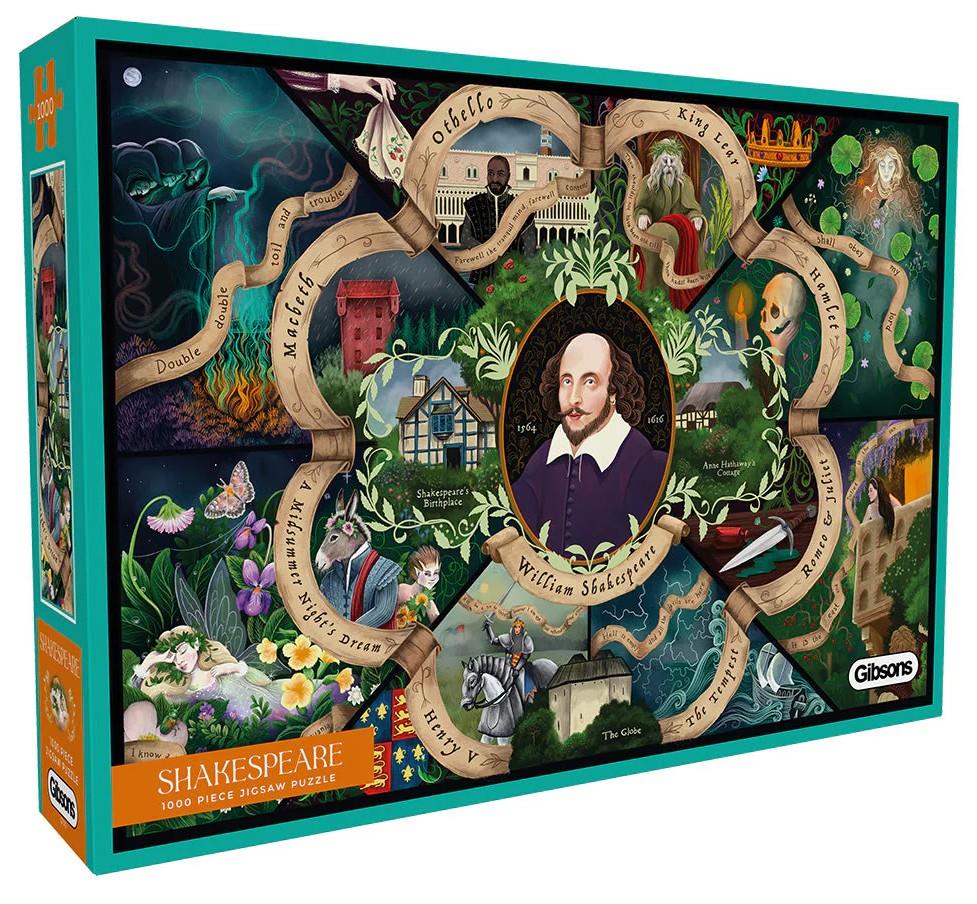 Gibsons - Shakespeare - 1000 Piece Jigsaw Puzzle – The Yorkshire Jigsaw ...