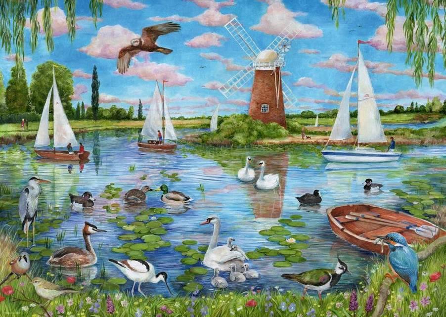 Ravensburger - Life along the Broads - 1000 Piece Jigsaw Puzzle – The ...