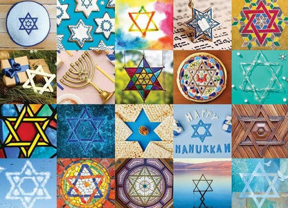 Eurographics - Hanukkah - Star of David Collage - 1000 Piece Jigsaw Pu ...