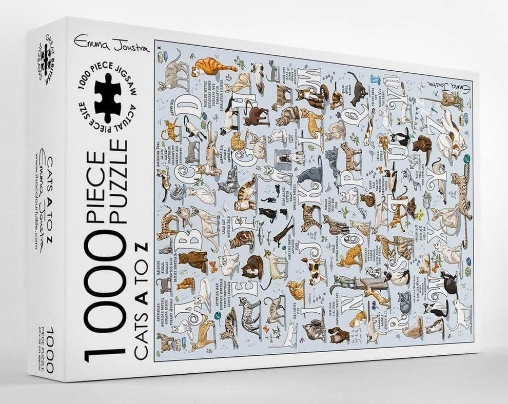 Great British Puzzles - A To Z Cats - 1000 Piece Jigsaw Puzzle ...